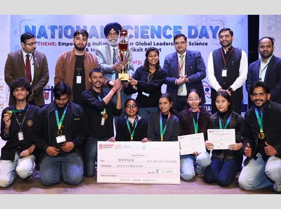 National Science Day celebrated at Chandigarh University with insights ...