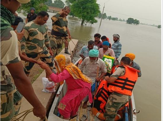BSF conducts massive relief and rescue operations in flood-hit border ...